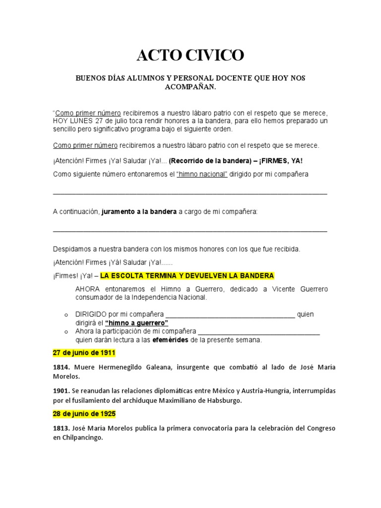 Acto Civico | PDF | México