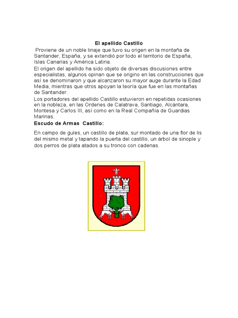 El Apellido Castillo | PDF