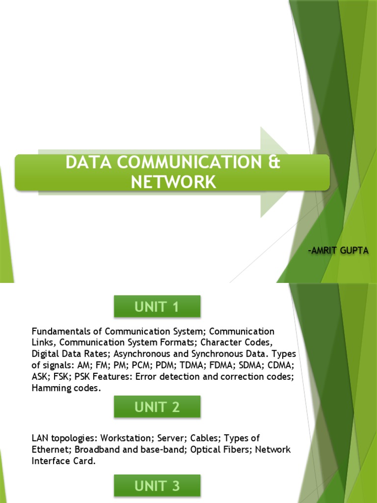 Data Comm. & Network | Download Free PDF | Computer Network | Modulation