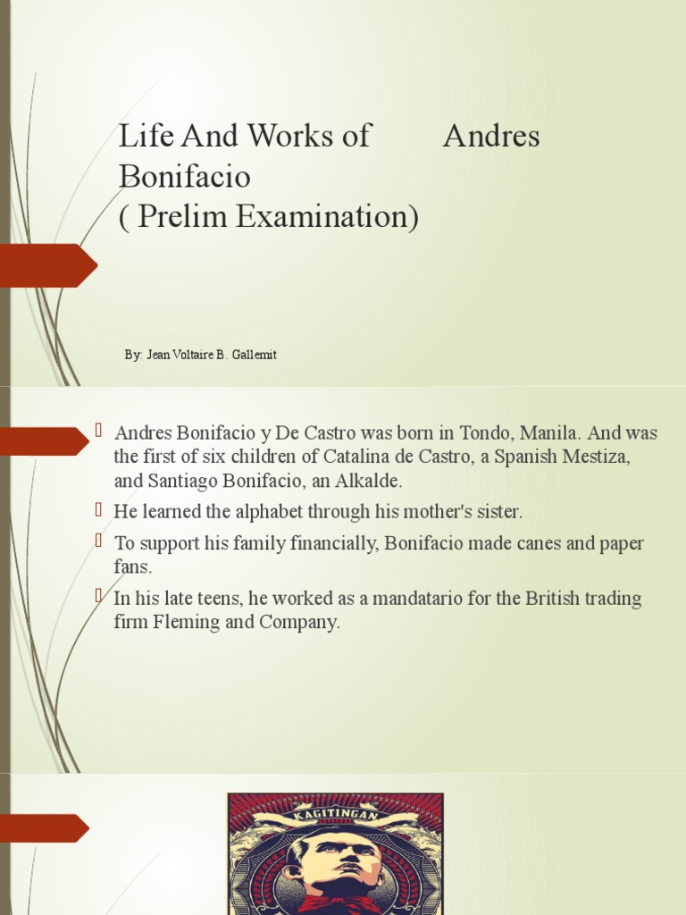Life and Legacy of Andres Bonifacio | PDF | Social Science