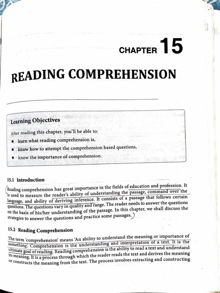 Comprehension | PDF | Reading Comprehension | Behavior Modification