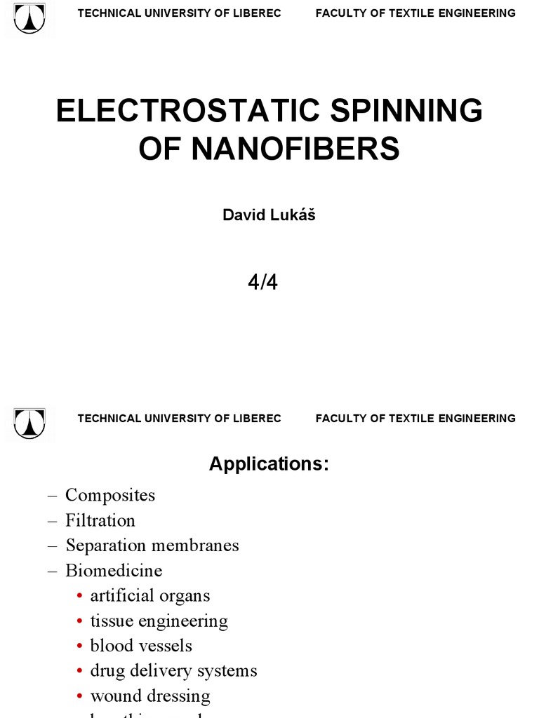 Applications of Nanofibers in Engineering | PDF | Tissue Engineering ...