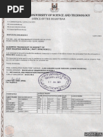 Nigerian University Transcript Sample | PDF