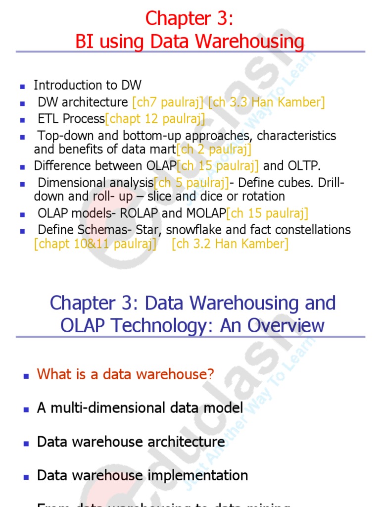 Chapter 3 Part 1 | PDF | Data Warehouse | Databases