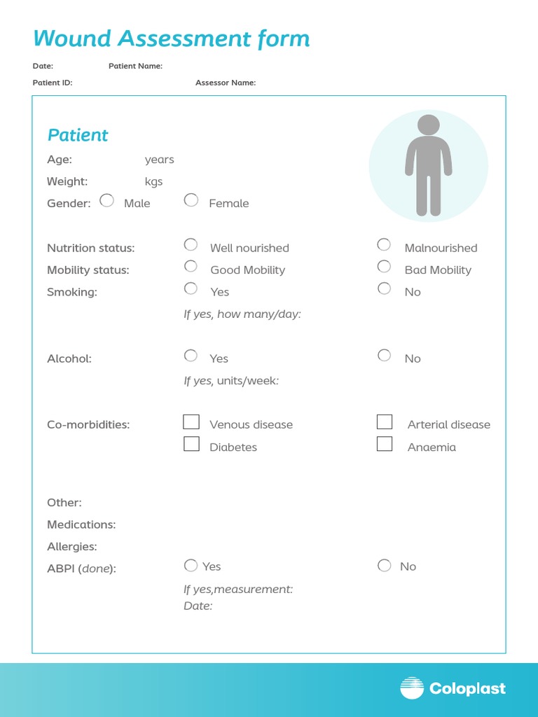 CPWSC Triangle Wound Assesment A4 5-Pages INTERACTIVE | PDF | Wound ...
