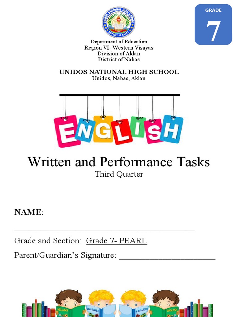 Third Quarter Written and Performance Tasks Module 1 | PDF | Gesture ...