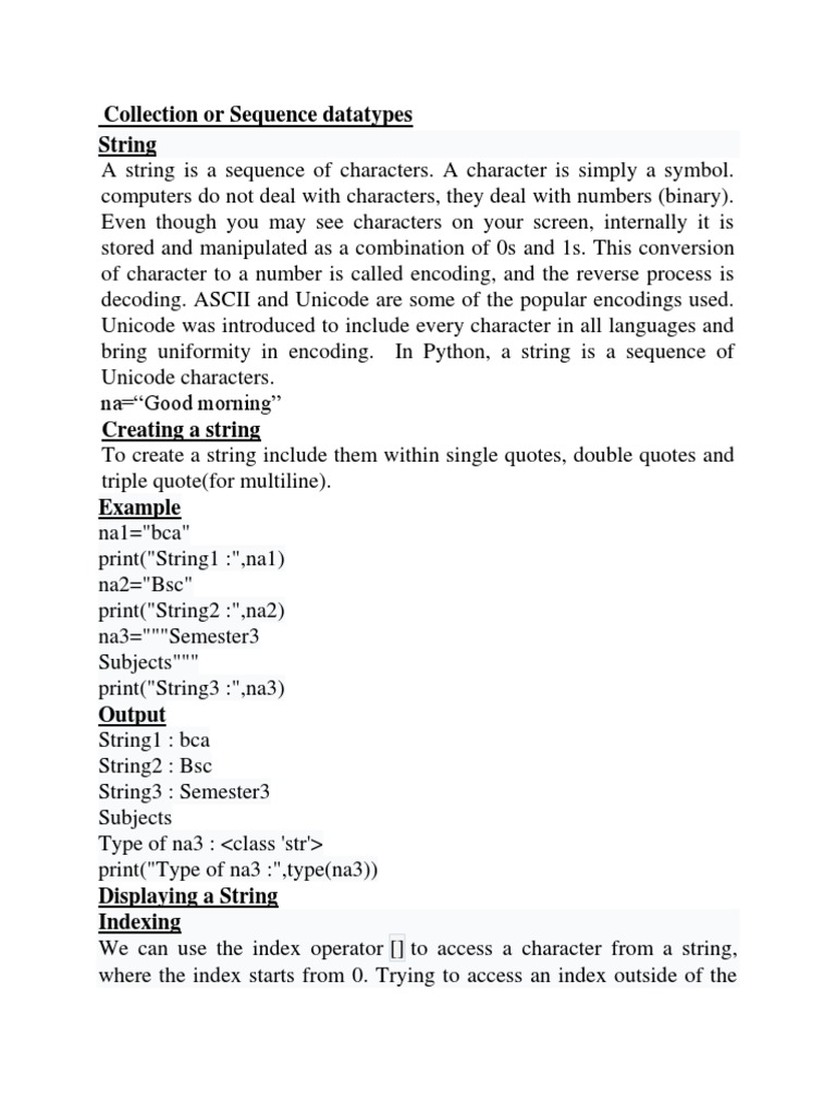 Python Module IV | PDF | String (Computer Science) | Software Development
