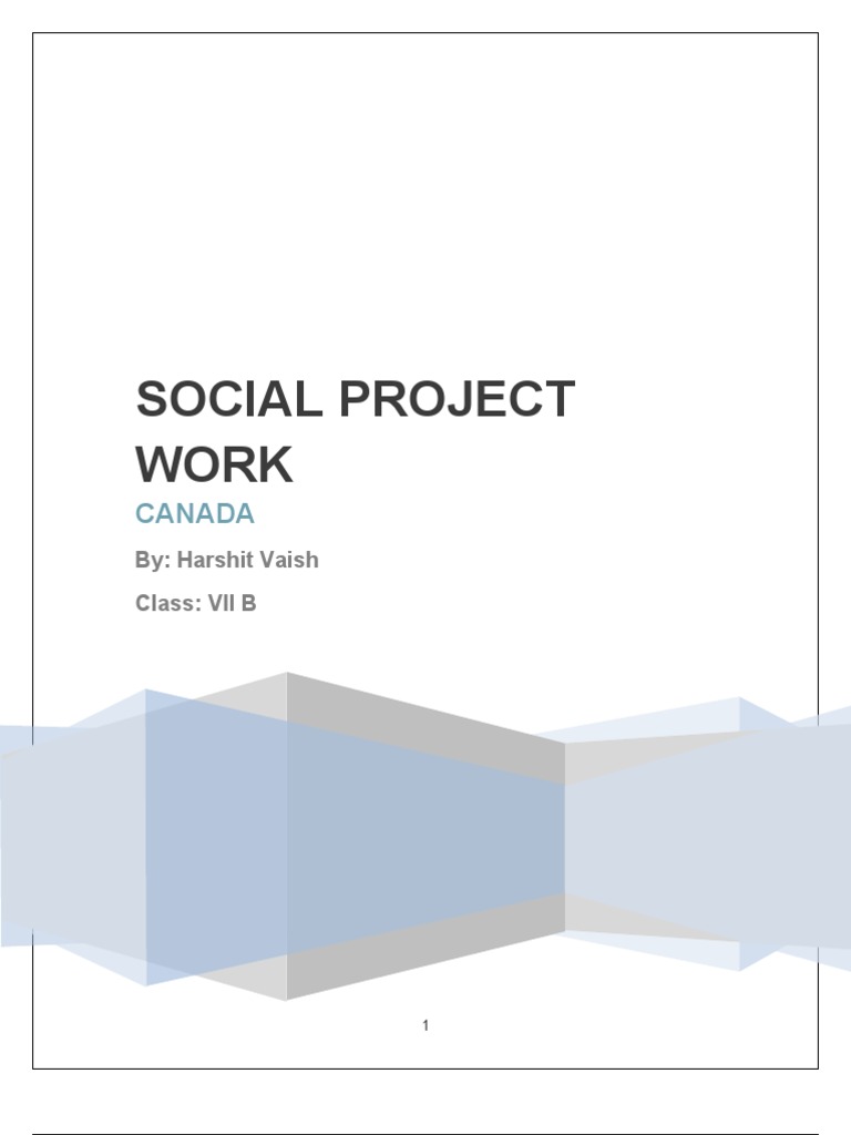 Social Project Work: Canada | PDF | Provinces And Territories Of Canada ...