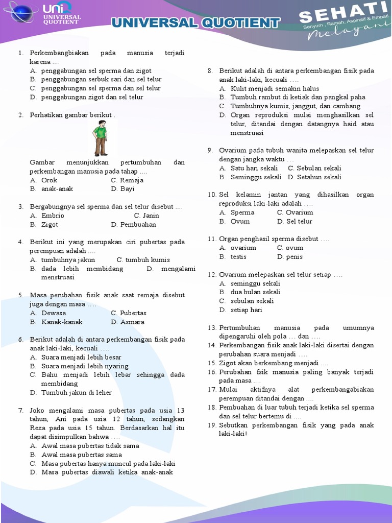 IPA Perkembangbiakan MANUSIA KELAS 6 SD | PDF