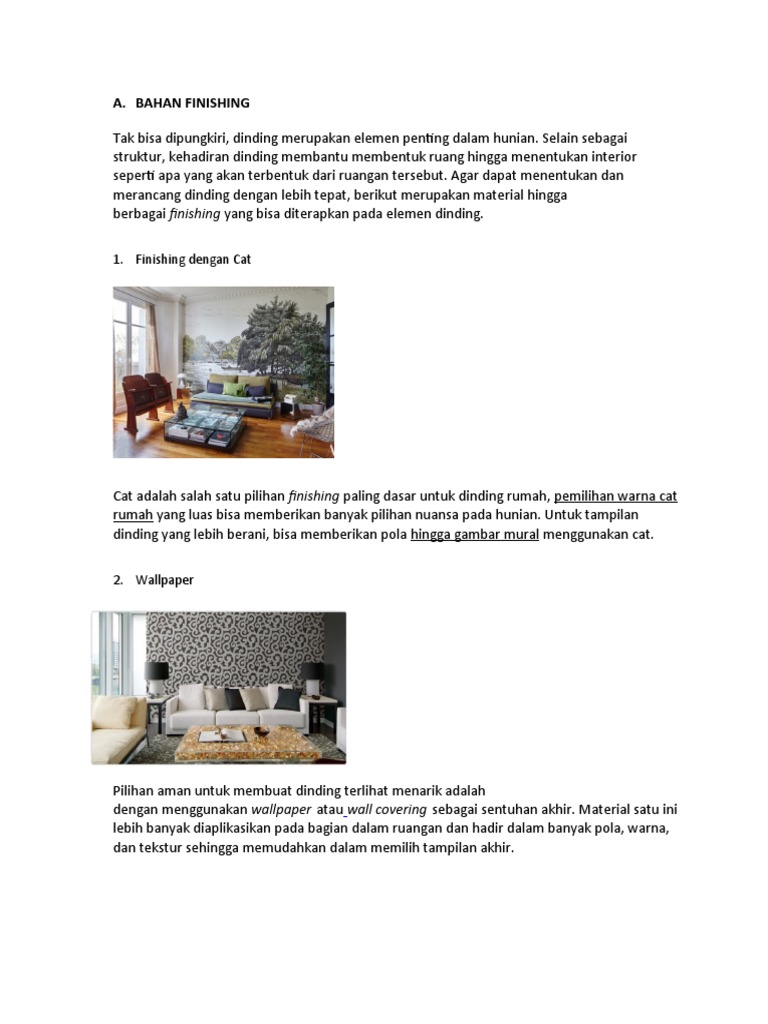 Bahan Finishing | PDF