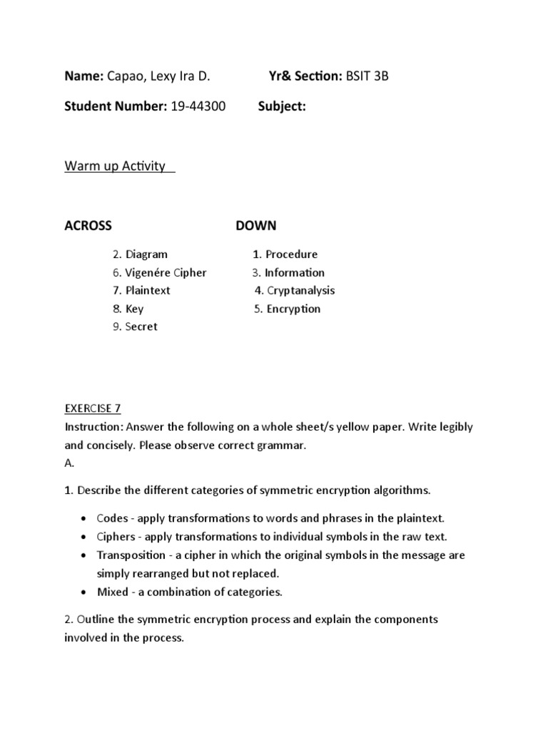 Aias Assessment Finals | PDF | Key (Cryptography) | Encryption