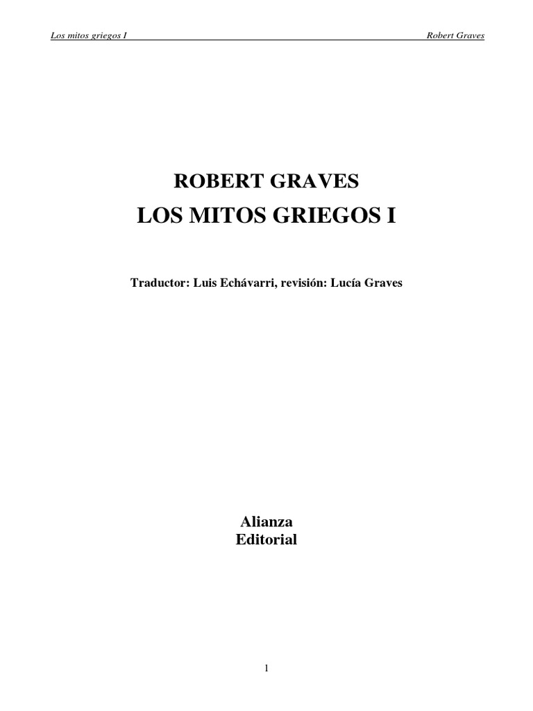 Los Mitos Griegos I LOS MITOS GRIEGOS I | PDF | Medusa | Mitología griega