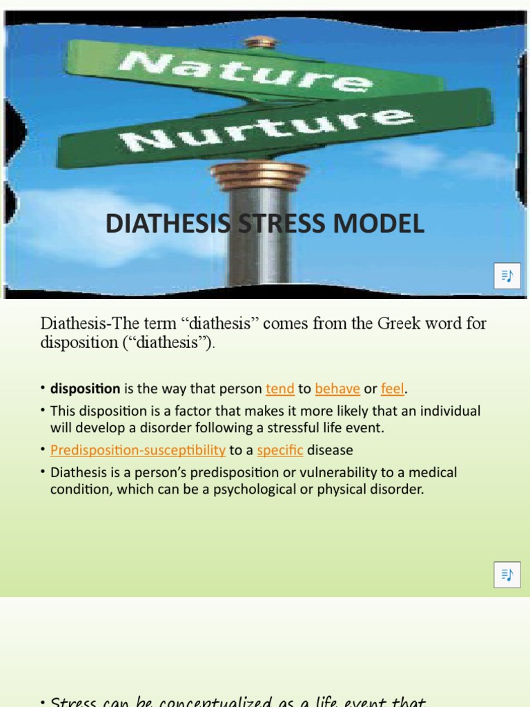 Diathesis Stress Model | PDF