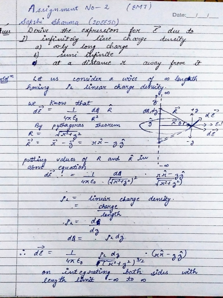 Assignment 2 Emt (Roll No 20EE50) | PDF