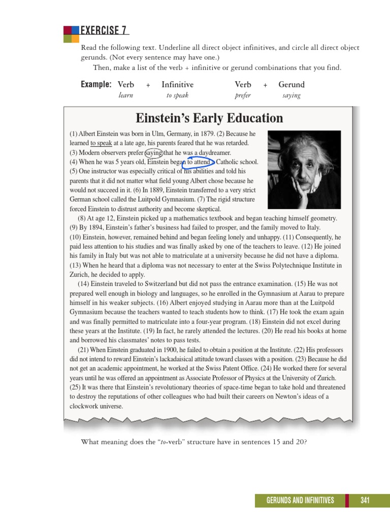 Einstein's Early Education | PDF | Albert Einstein | Test (Assessment)