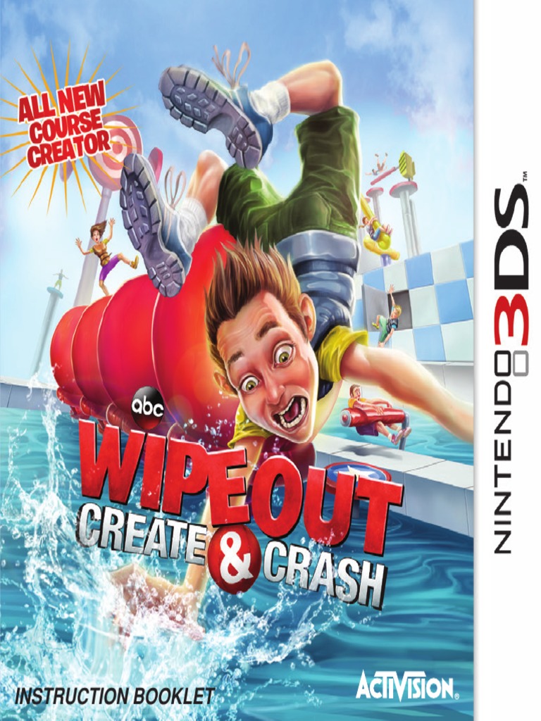 Wipeout Create & Crash - Instruction Booklet (3DS) | PDF | Artificial Cardiac Pacemaker | Nintendo