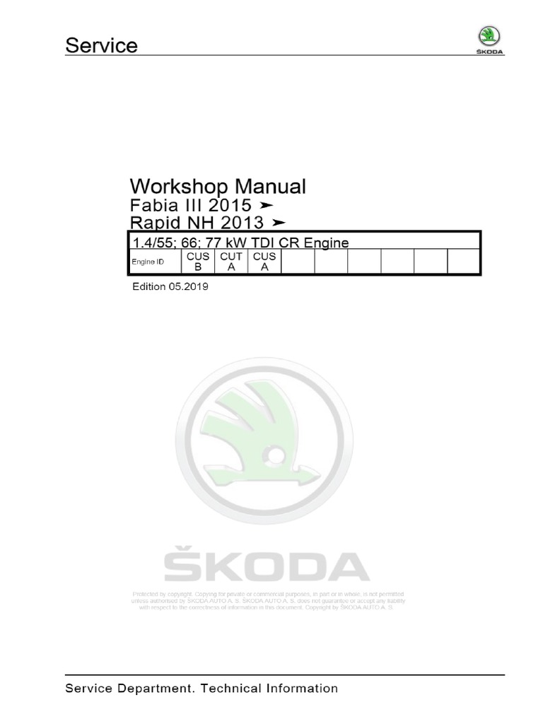 Skoda Fabia 3 Serviceplan Pdf