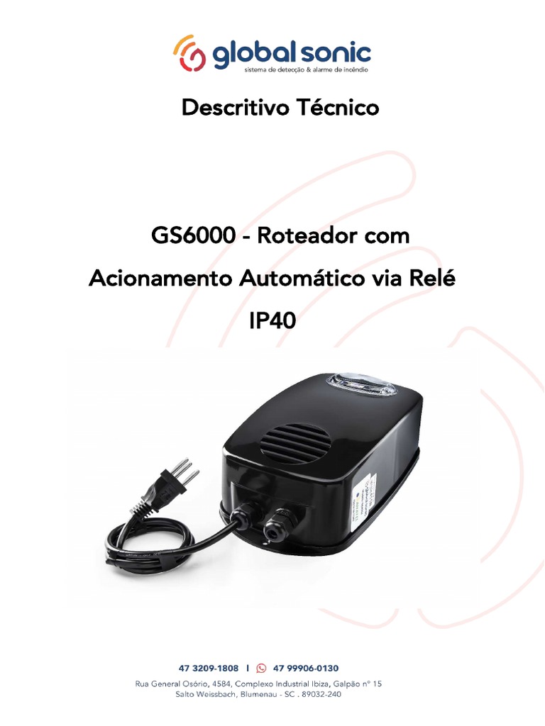 GS6000 Roteador Com Acionamento Automatico Via Rele IP40 | PDF | Rede ...