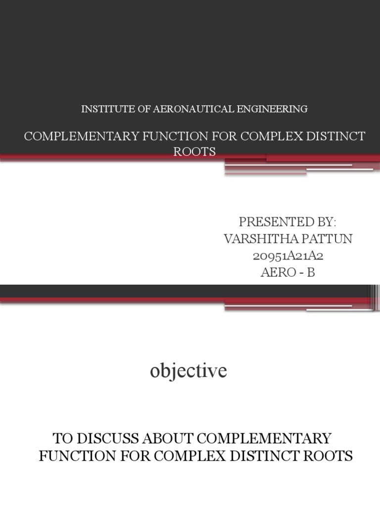 Complementary Function | PDF | Ordinary Differential Equation ...