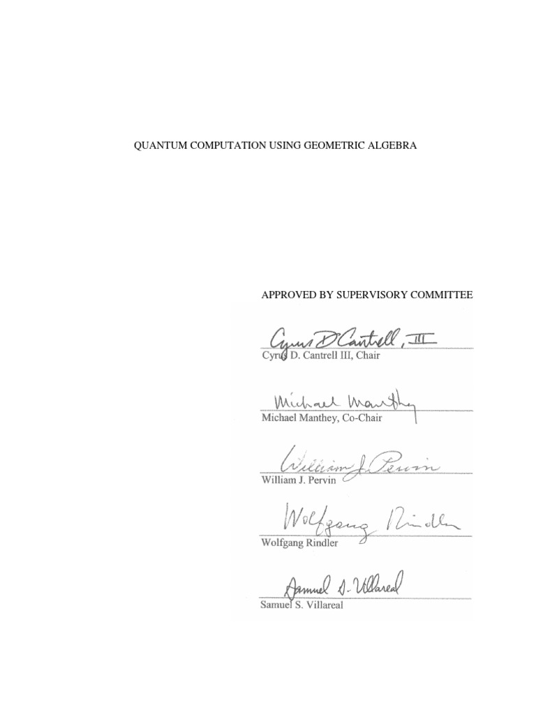Doug Dissertation | PDF | Quantum Mechanics | Quantum Computing