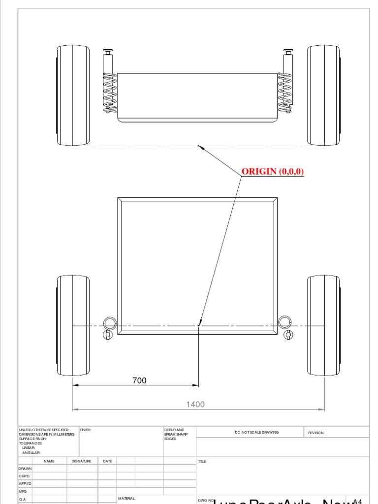 Lupo Rear Axle Technical Drawing | PDF | Home & Garden | Technology ...