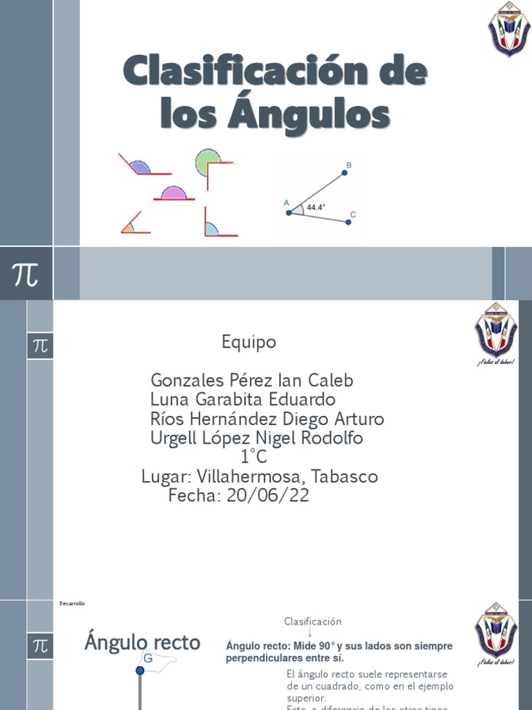 Clasificación de Los Ángulos | Descargar gratis PDF | Ángulo ...