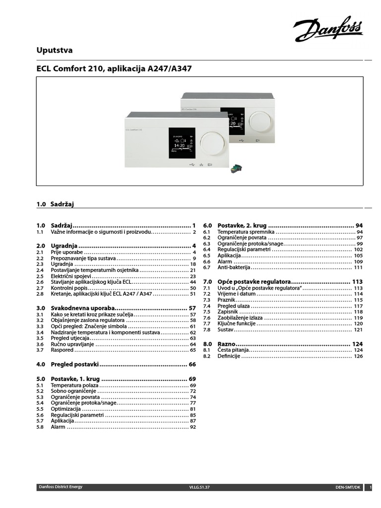 ECL Comfort 210 - 310, A247 - A347 Installation Guide | PDF
