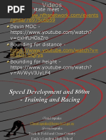 1500m Training: 4-Week Schedule | PDF | Athletics | Racing