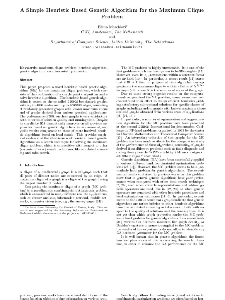 CWI, Amsterdam, The Netherlands Department of Computer Science, Leiden University, The ...