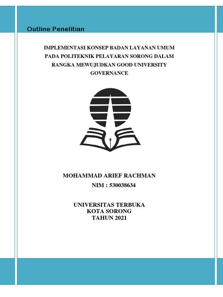 Implementasi Konsep BLU PD POLTEKPEL Soq DLM Rangka Mewujudkan GUG | PDF | Pengelolaan Keuangan ...