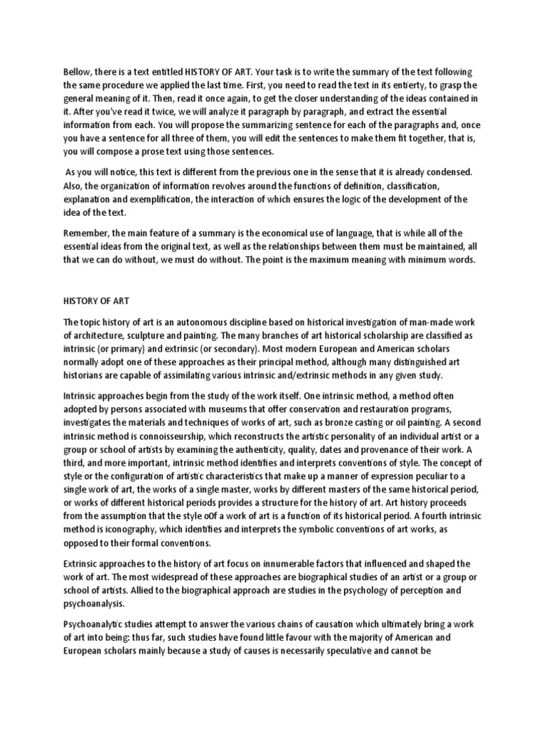 Summary Writing History of Art | PDF | Art History | Psychoanalysis