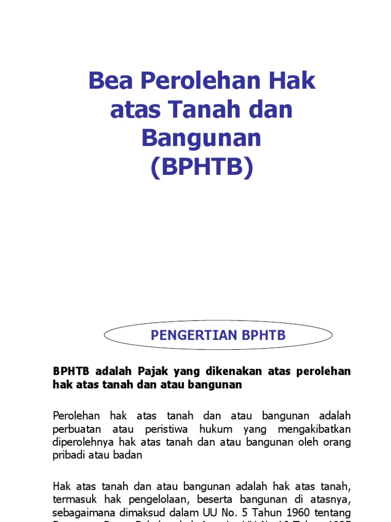 BPHTB | PDF