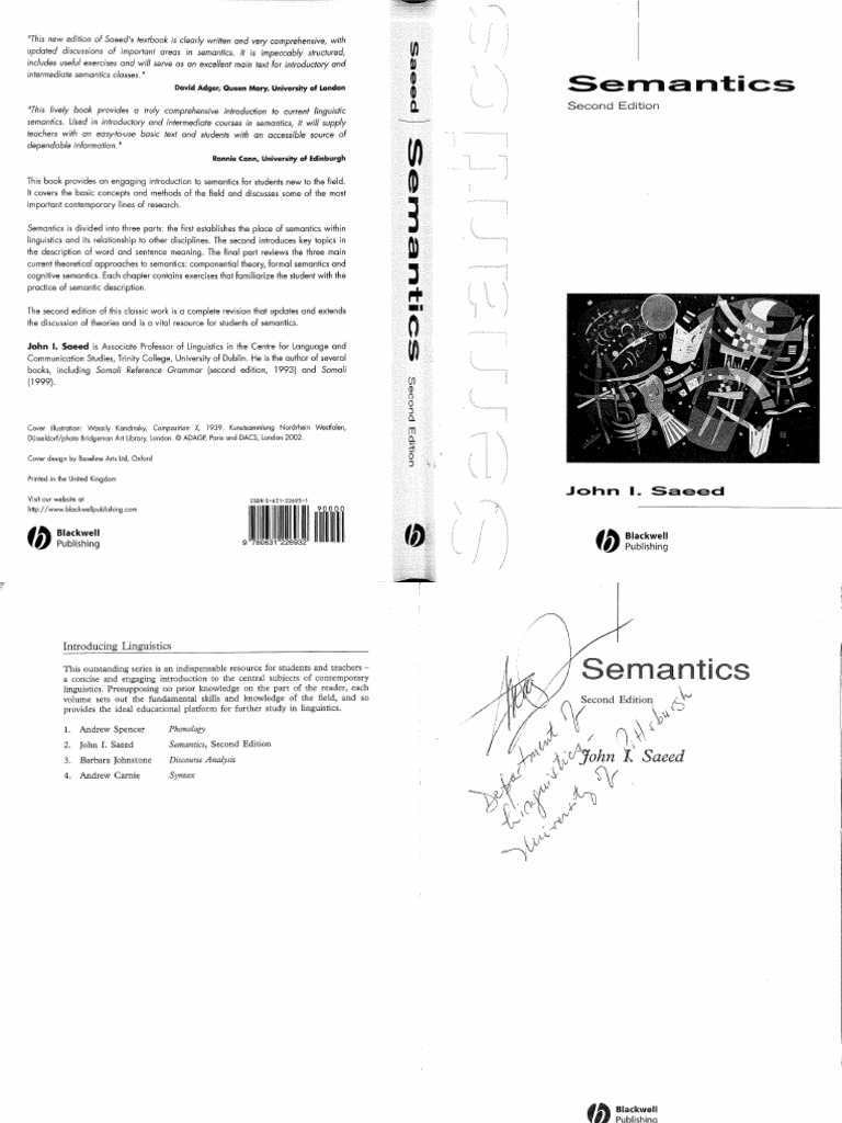 SAEED - Semantics | PDF