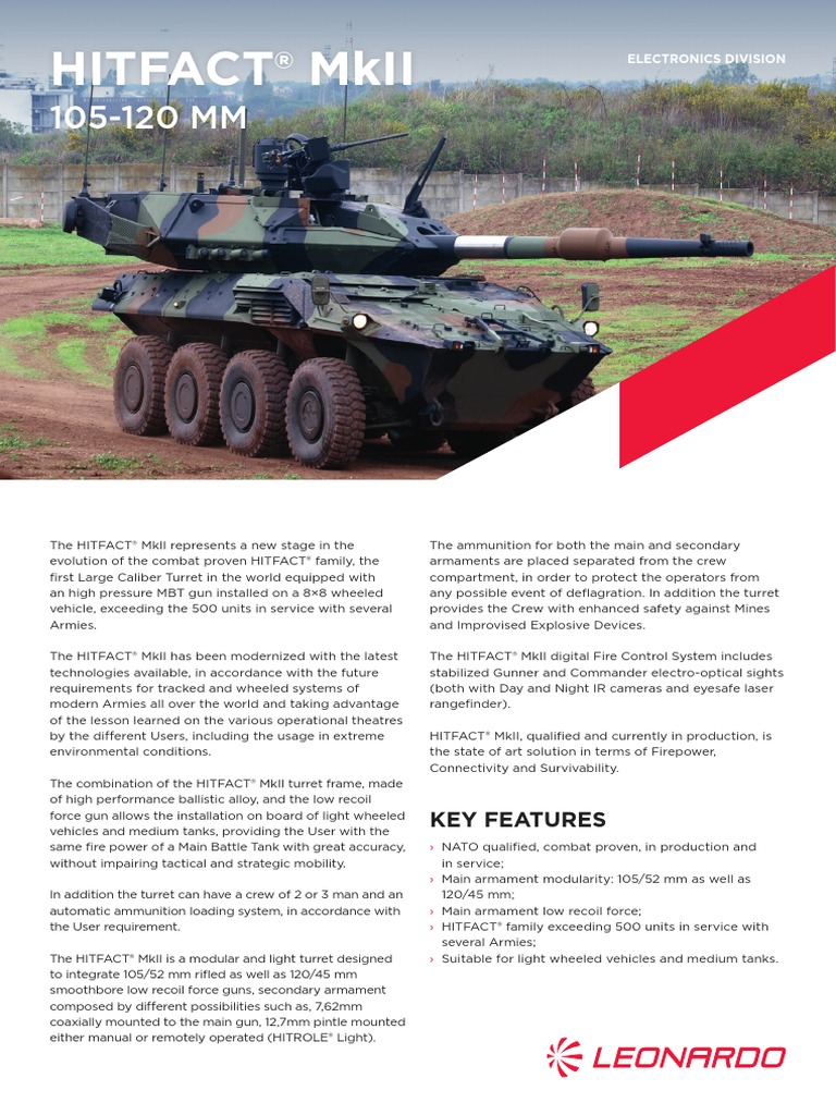Brochure - 2018 - Hitfact Mkii 2 | PDF | Tanks | Gun Turret