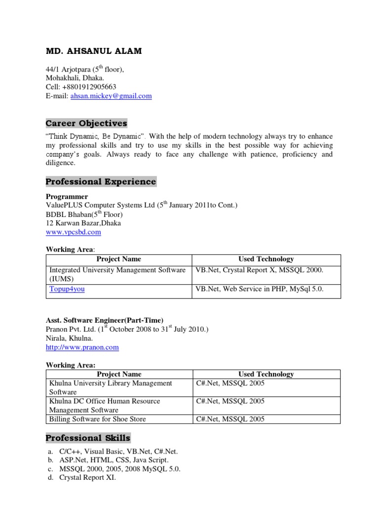 Md. Ahsanul Alam: Programmer | PDF | Microsoft Sql Server | C Sharp (Programming Language)