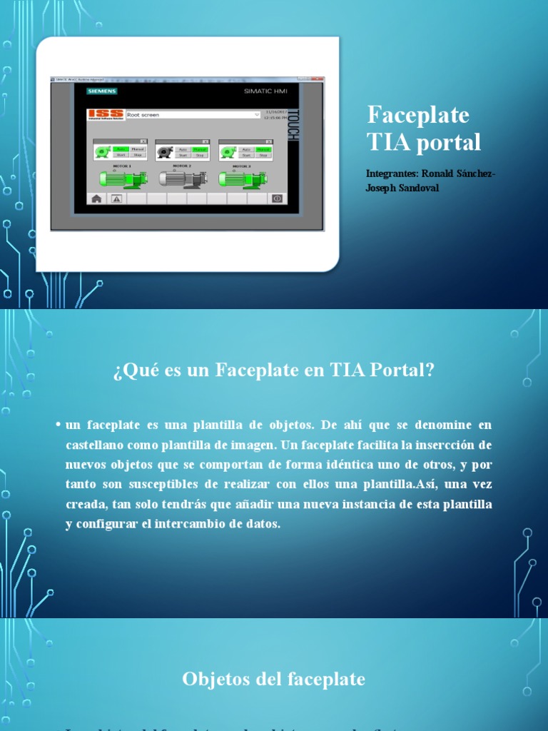 Guía de Faceplates en TIA Portal | PDF | Lenguaje de escritura | Scada