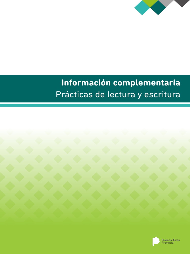 Informacion Complementaria Lectura y Escritura | PDF | Palabra | Escritura