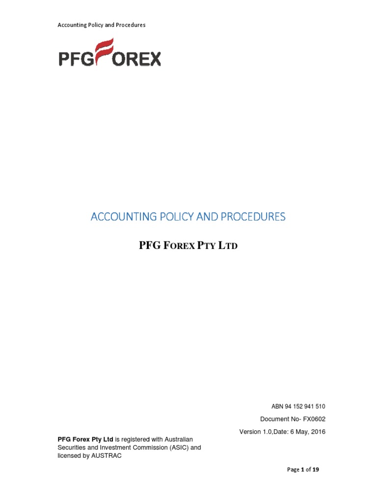 FX 0602 - Accounting Policy and Procedures | PDF | Foreign Exchange ...