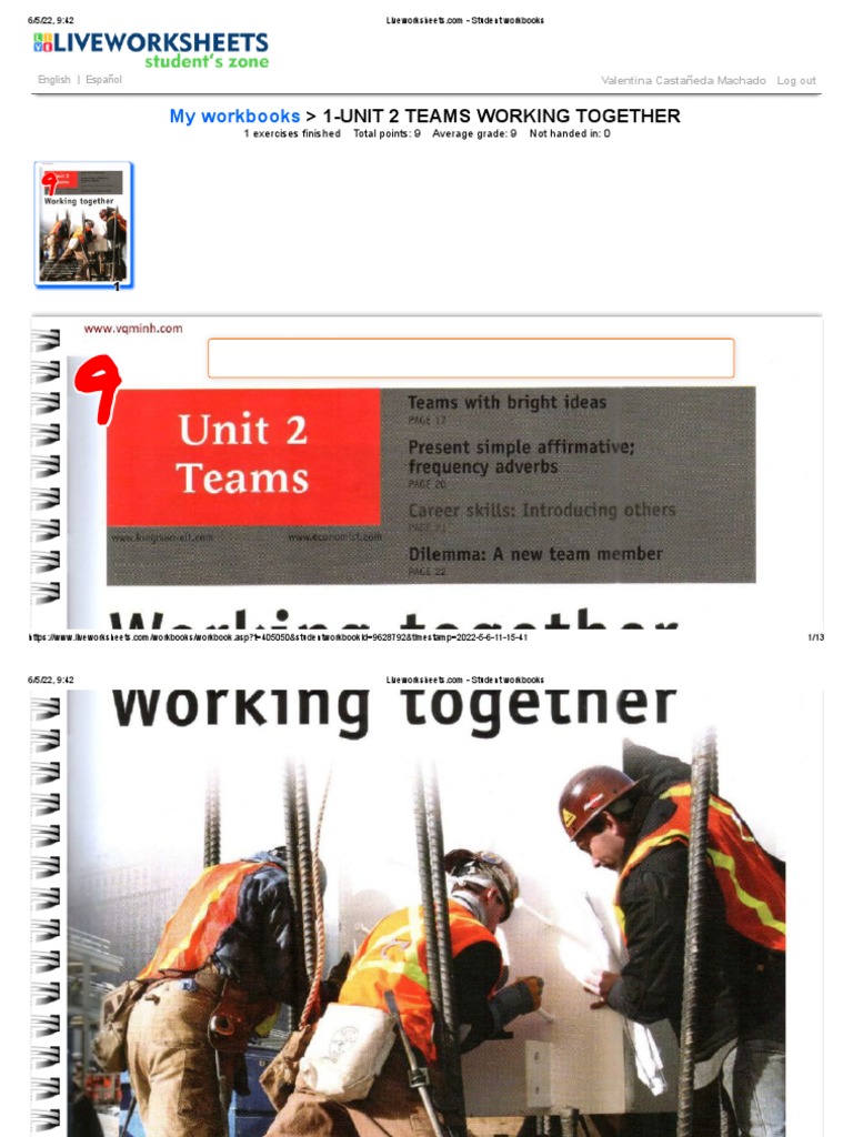 My Workbooks: 1-Unit 2 Teams Working Together | PDF | Business
