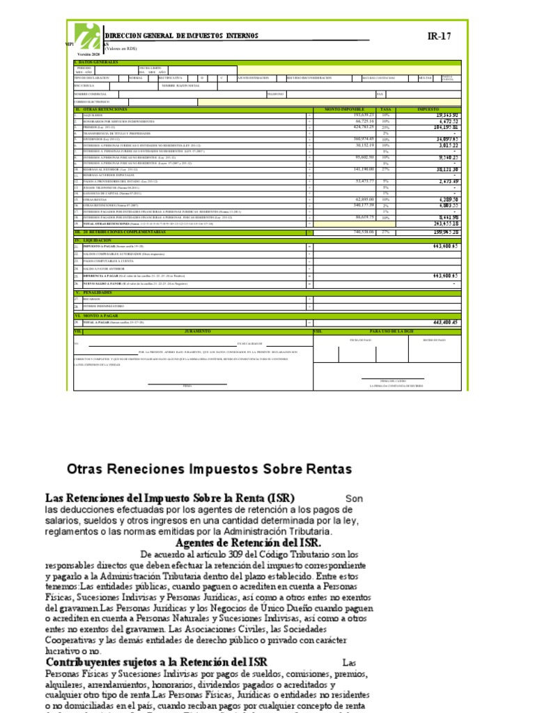 IR-17-2017-Ejemplo Formulario Declaración Jurada Y-O Pago de Otras ...