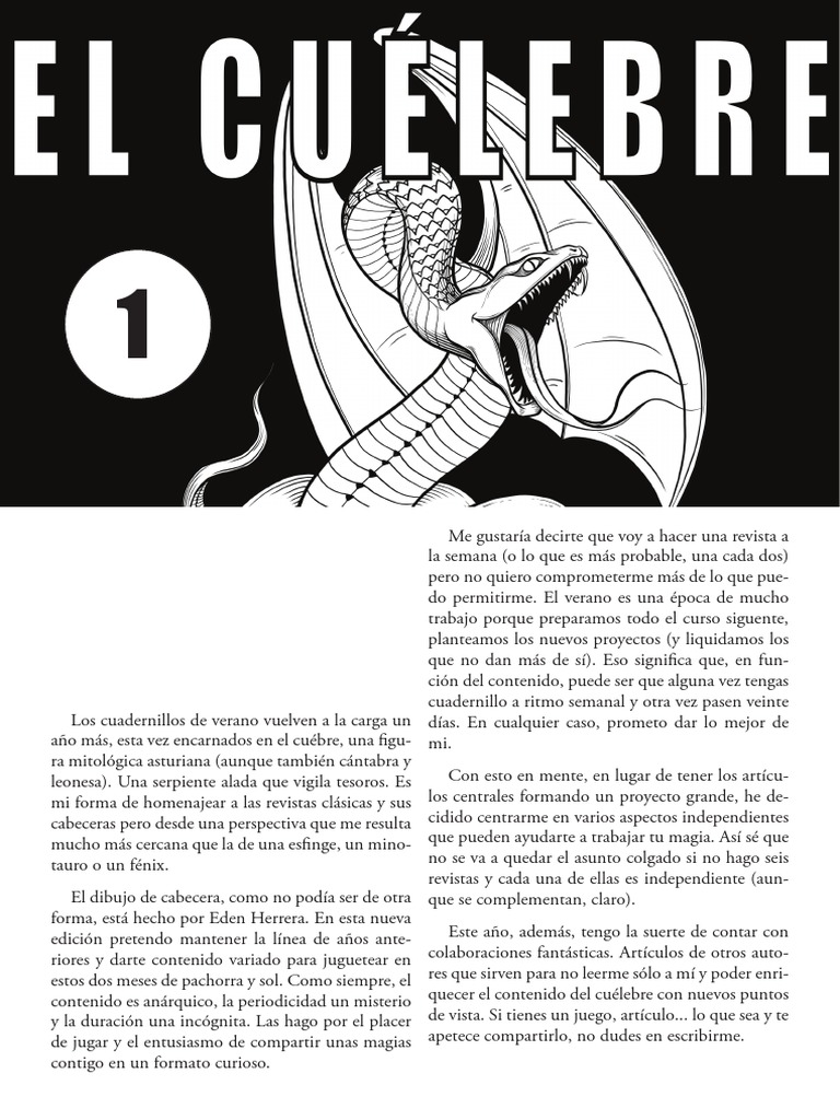 El Cuelebre Numero 1 | PDF
