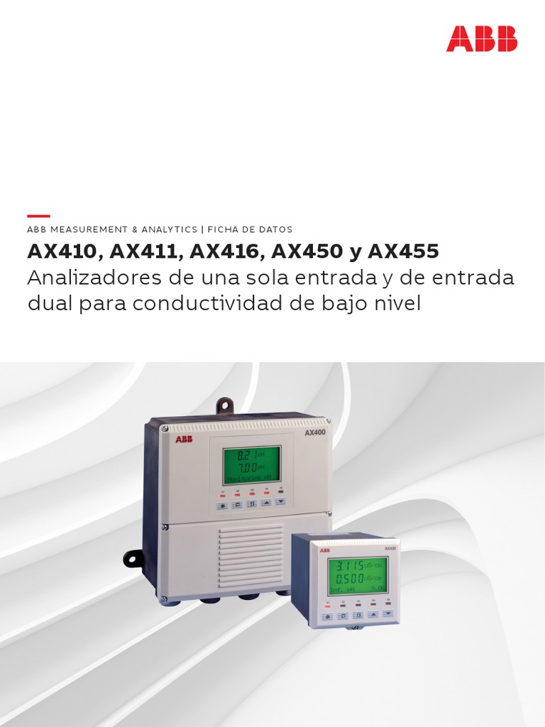 Abb Ax400 Analizador | PDF | Agua | Ósmosis
