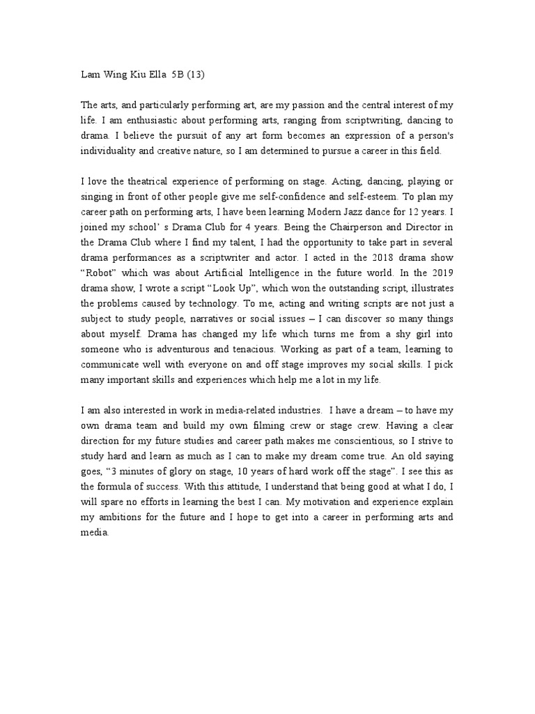 5b 13 - Lam Wing Kiu - LCMM | PDF | Career & Growth | Wellness