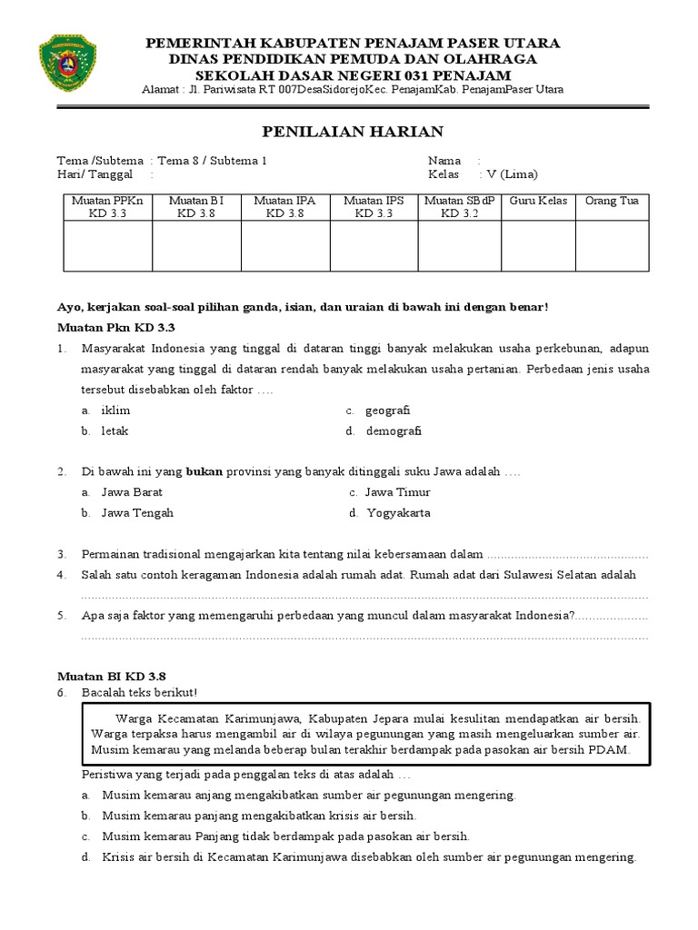 PH Tema 8 Subtema 1 | PDF