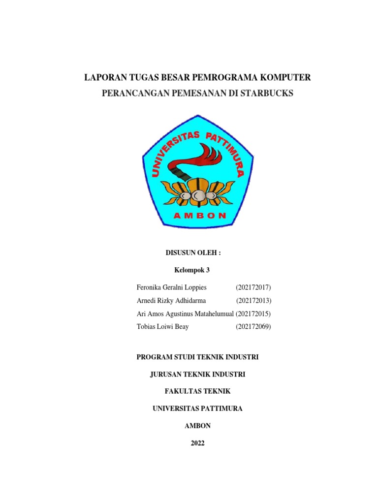 Laporan Tugas Besar Pemrograma Komputer.1 | PDF