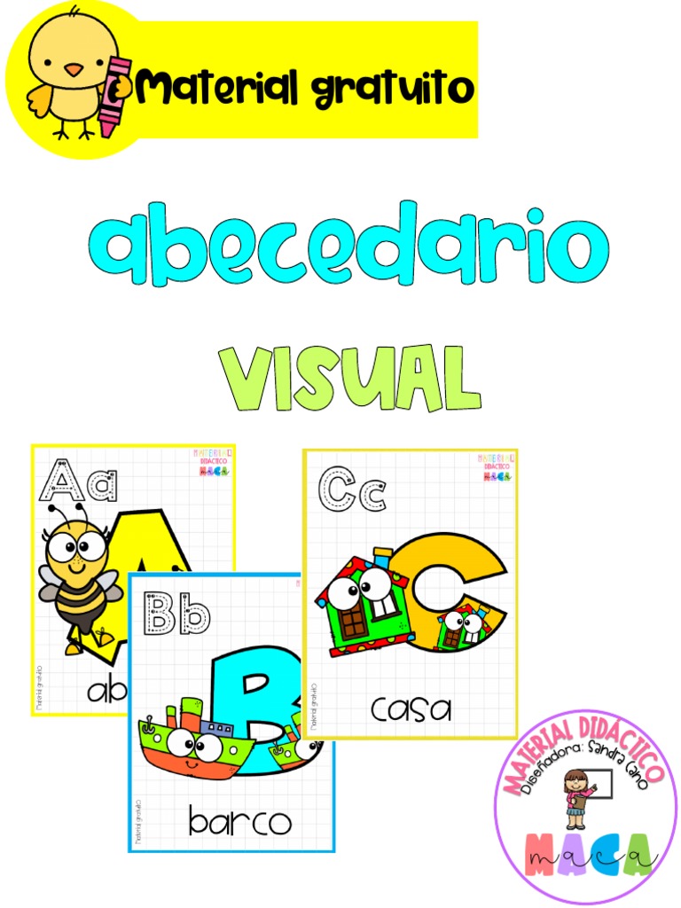 Abecedario Visual para Imprimir | PDF