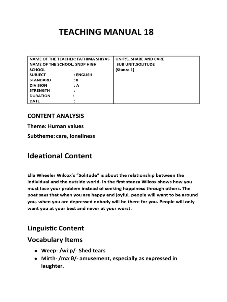 Observation TM | PDF | Cognition | Cognitive Science