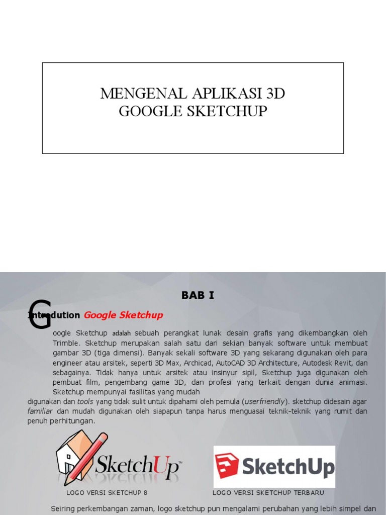 Materi Pengenalan SketChup | PDF