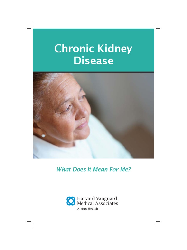 Chronic Kidney Disease Booklet | PDF | Chronic Kidney Disease ...
