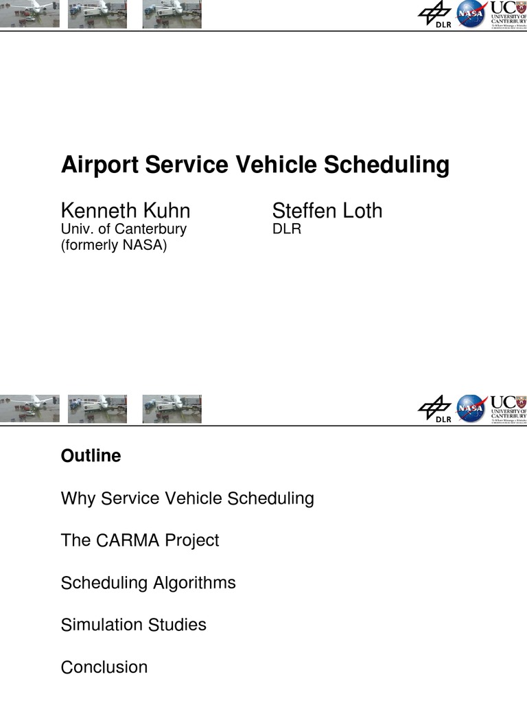 Airport Service Vehicle Scheduling | PDF | Scheduling (Computing ...